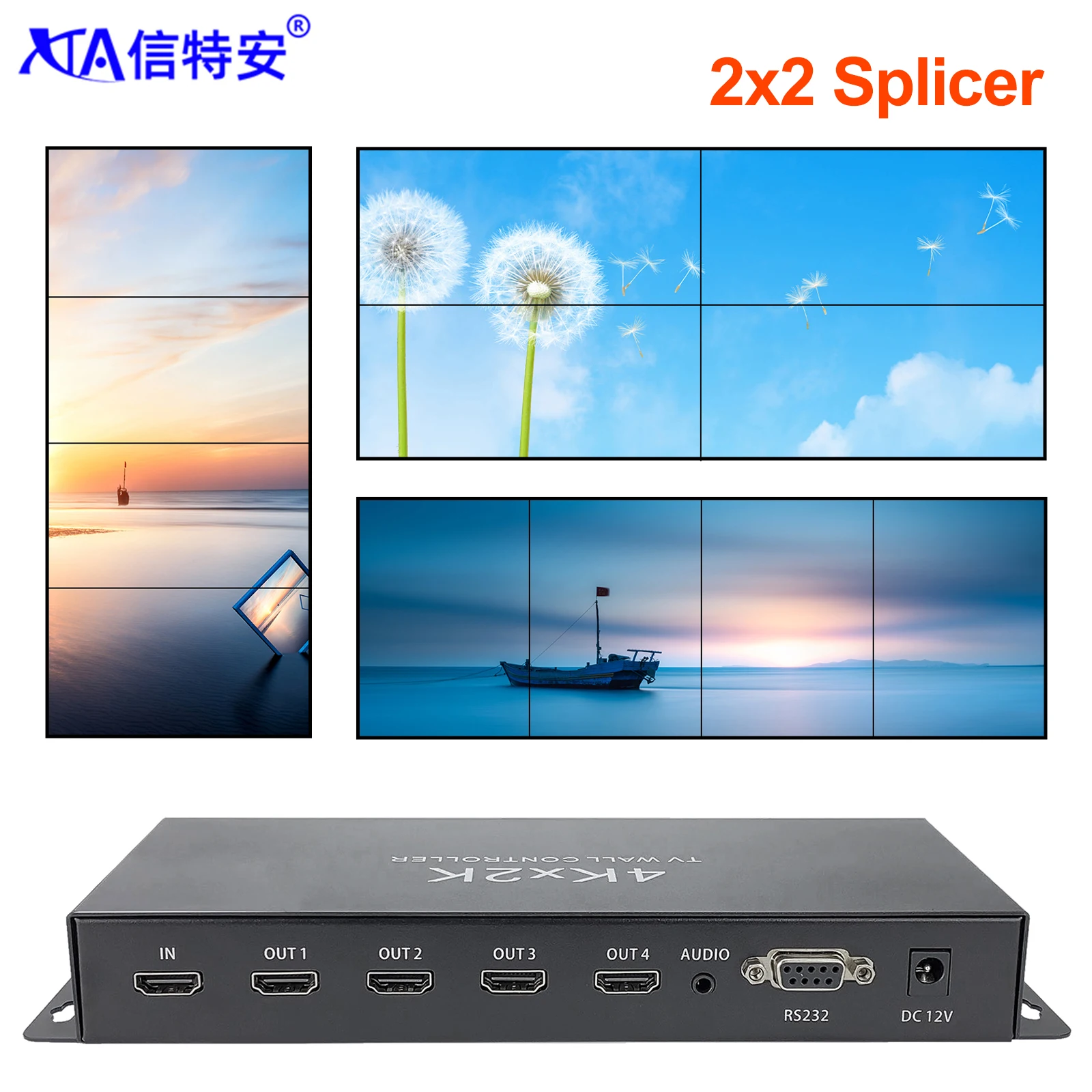 2x2 HDMI Splicing Matrix丨TV Splicing Box丨Video Matrix Splicing丨 ...