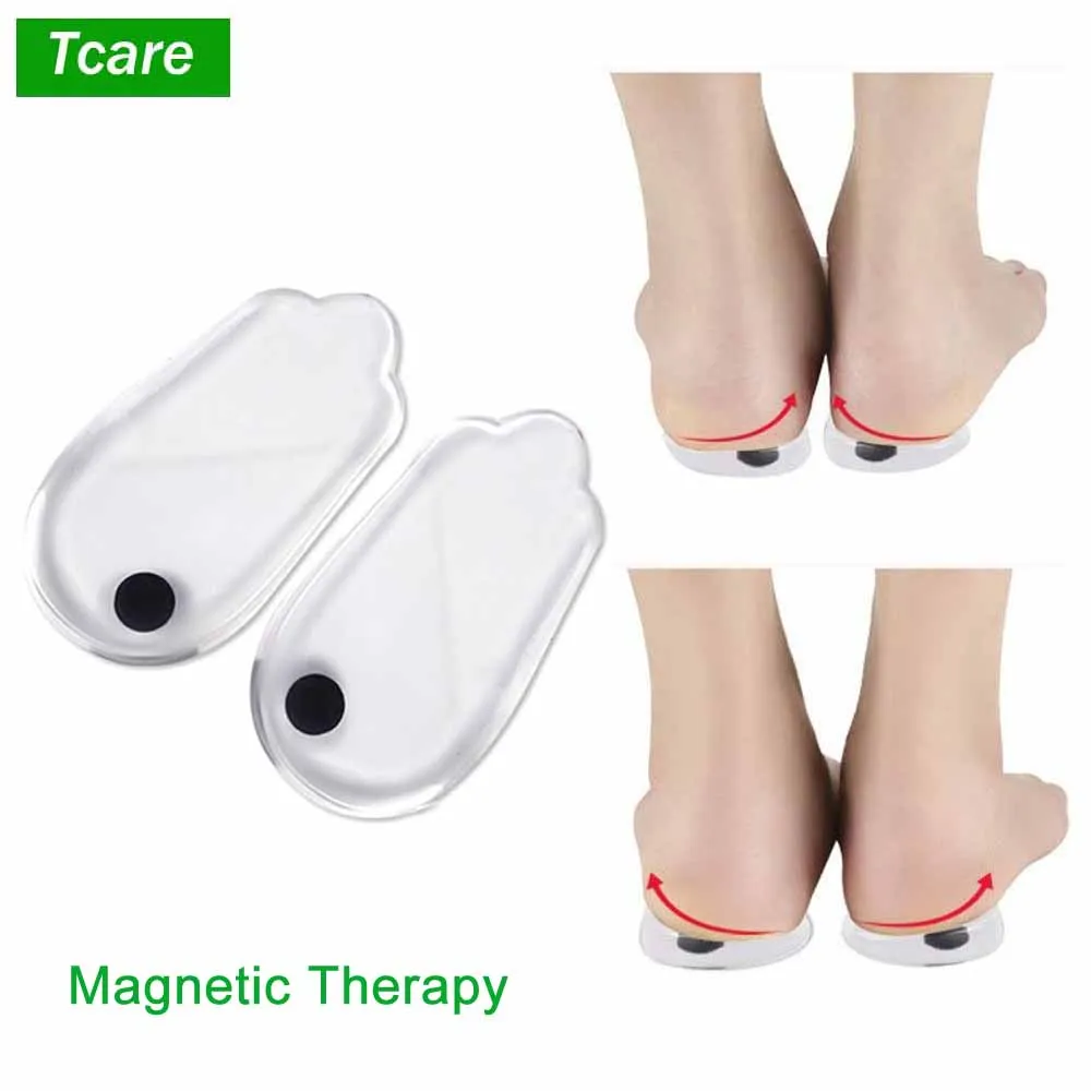 Tcare Magnetic Massage Insoles Gel O/x Type Leg Orthotics Heel Pad ...