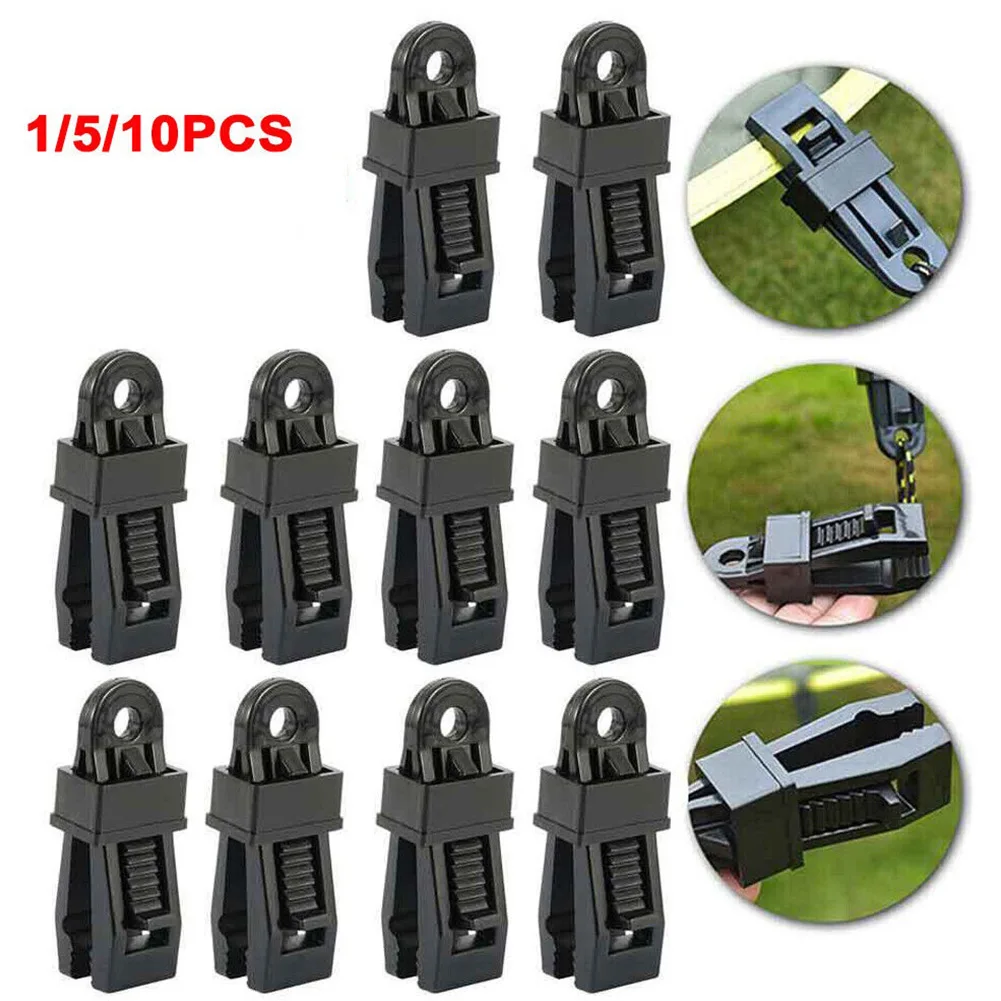 1/5/10pcs Tent Canopy Clip Plastic Tent Rope Adjustable Buckle Shade ...