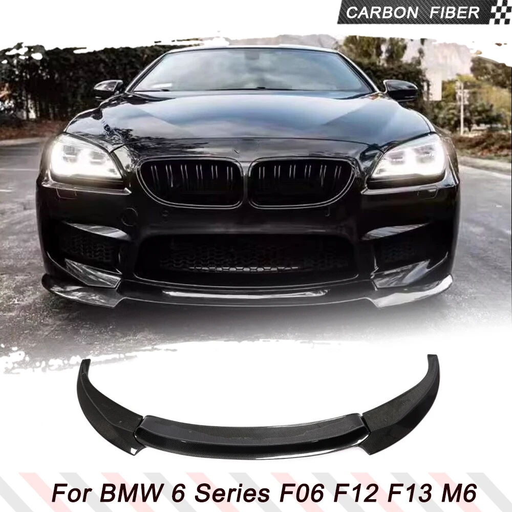 Carbon-Fiber-Front-Bumper-Lip-Splitters-for-BMW-6-Series-F06-F12-F13-M6 ...
