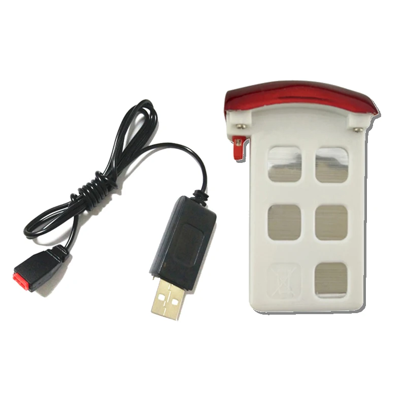 SYMA X5UC X5UW Dron Spare Part 3.7V 500mAh Battery USB Charging Line ...