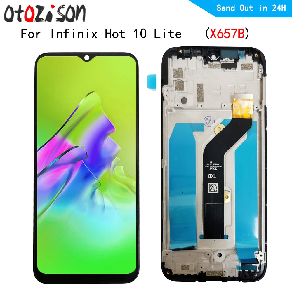 6.6 IPS Screen For Infinix Hot 10 Lite X657B LCD Display Touch Panel ...