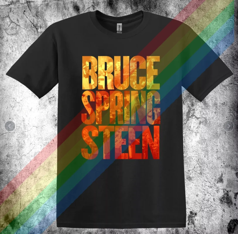 2025 Men T Shirt Casual Bruce Springsteen Classic Rock Band T-shirt ...