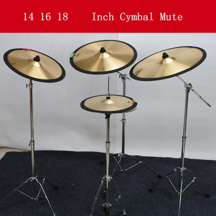 1pc 14/16/18/20 Inch Cymbal Mute Circle Ring Drum Set Hi-hat Practice ...