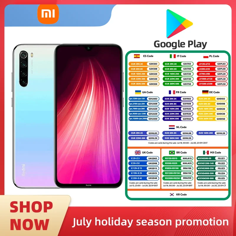 xiaomi-redmi-note-8-4G-Unlocked-128G-All-Colours-Good-Condition-used ...