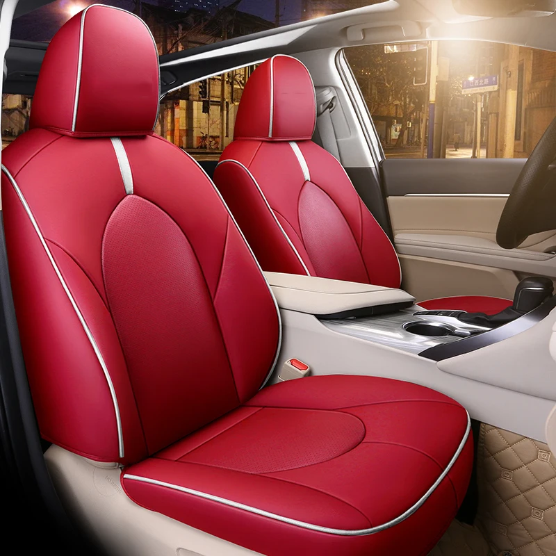 Faux-Leather-Car-Seat-Covers-For-Toyota-Camry-2018-2019-2021-2022-2023 ...