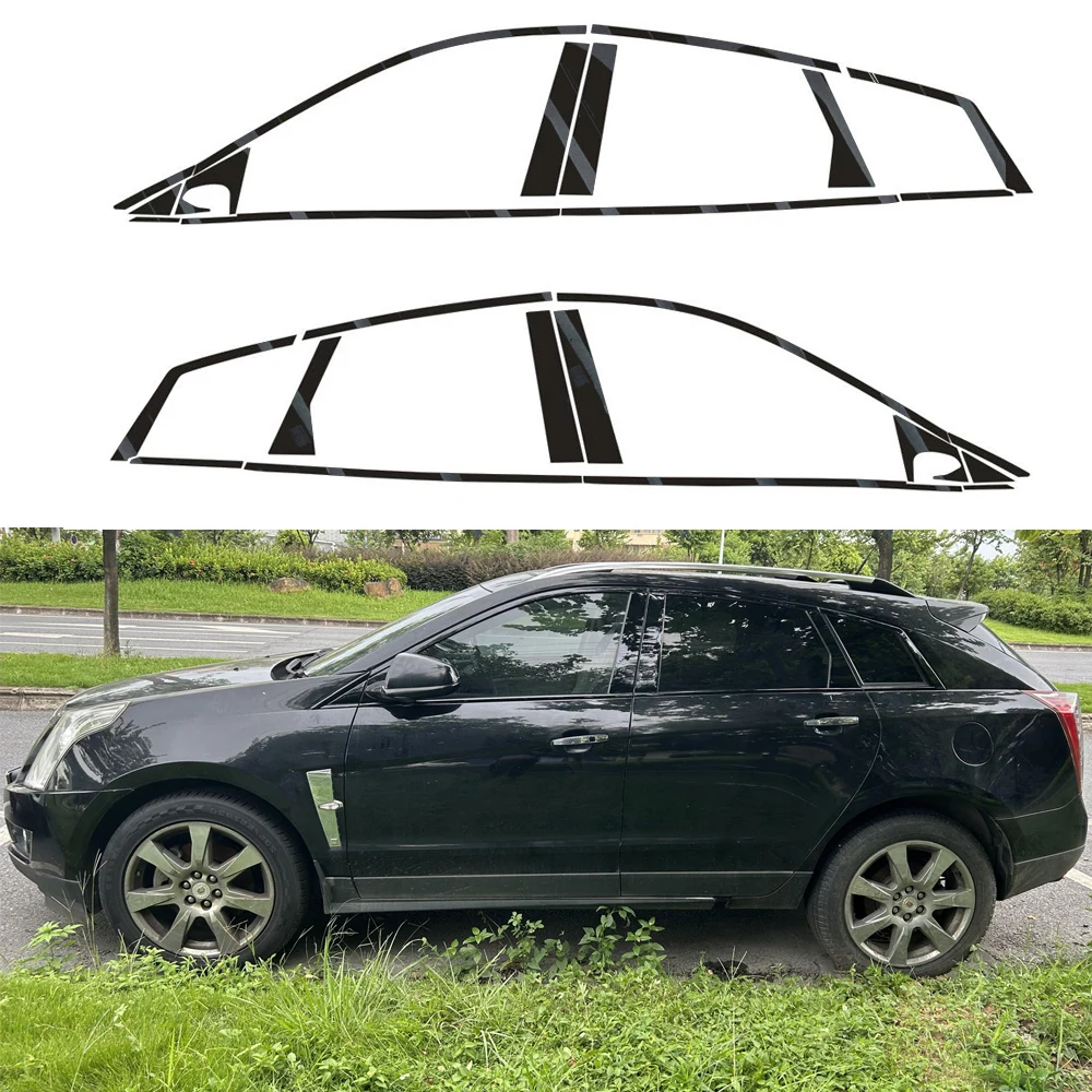 Chrome Delete Window Trim Sticker For Cadillac SRX 2010-2016 Glossy ...