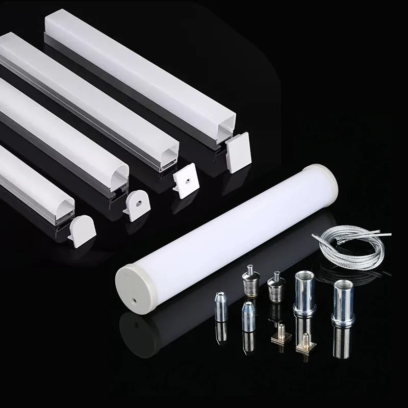 Circular-Led-Aluminum-Profile-Channel-Diffuser-Linear-Bar-Light-Long ...
