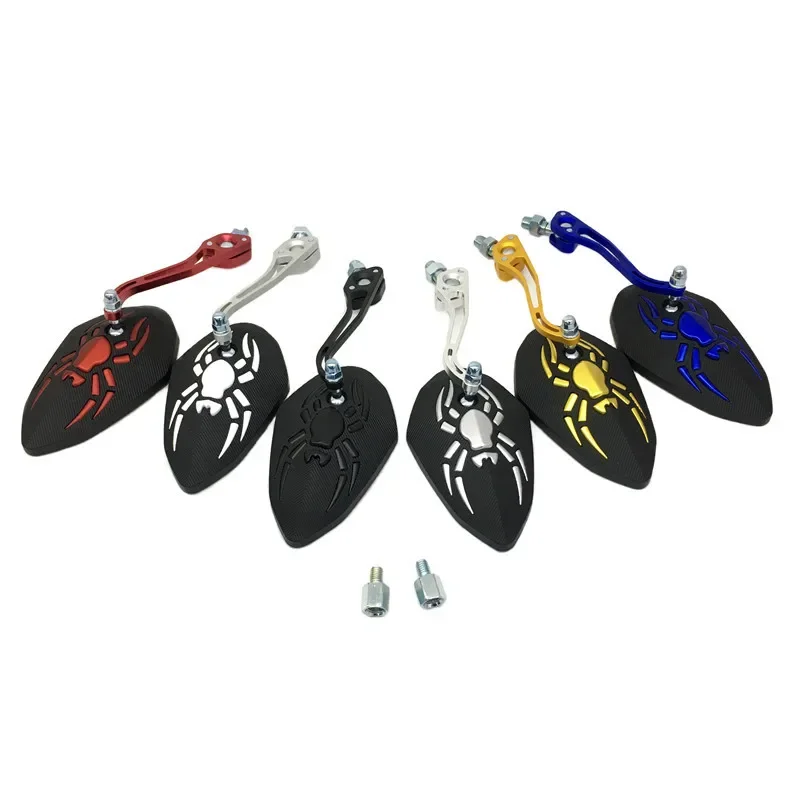 Pair-Universal-10MM-8MM-Spider-Rearview-Mirror-Motorcycle-Side-Mirrors ...