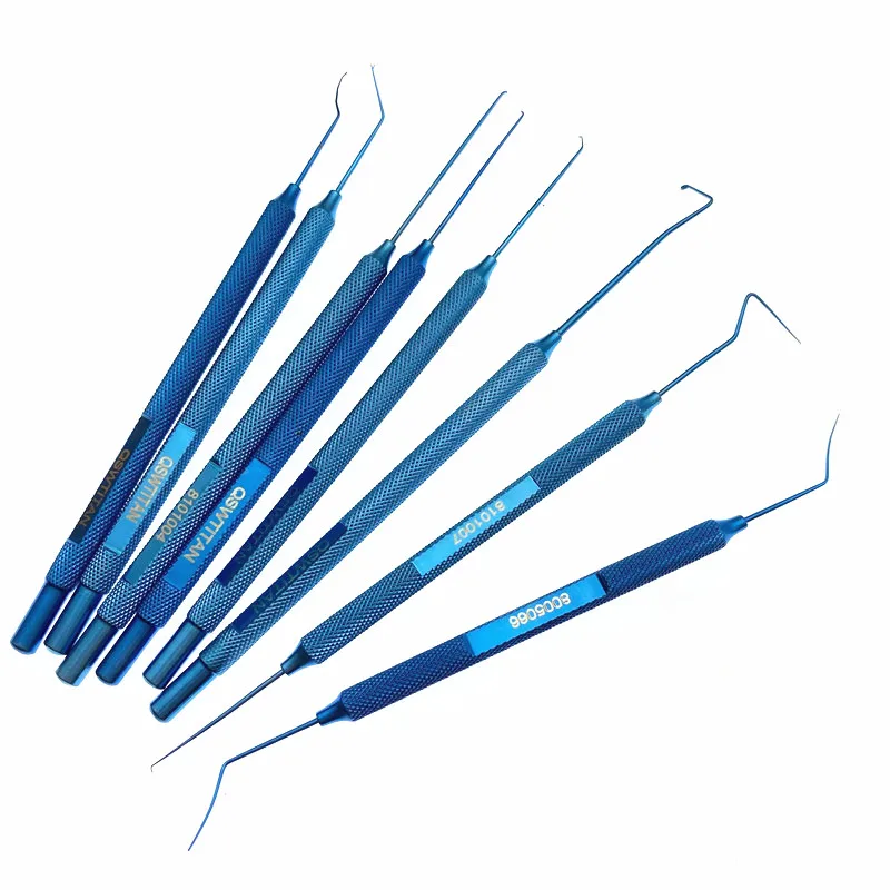 Titanium Ophthalmic Hooks Akahoshi Nucleus Manipulator Kuglen Iris Hook ...