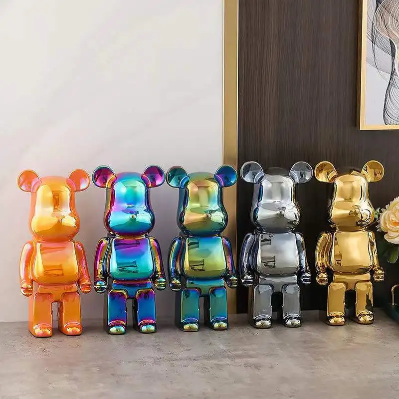 Bearbrick-Esculturas-e-Figurinhas-Urso-Violento-Cer-mico-Decora-o-Da ...