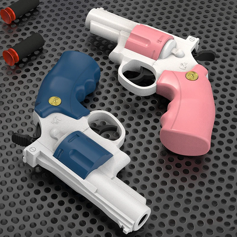 Mini-Soft-Bullet-Stress-Relief-Toy-Revolver-Gun-Indoor-Outdoor-Fight ...