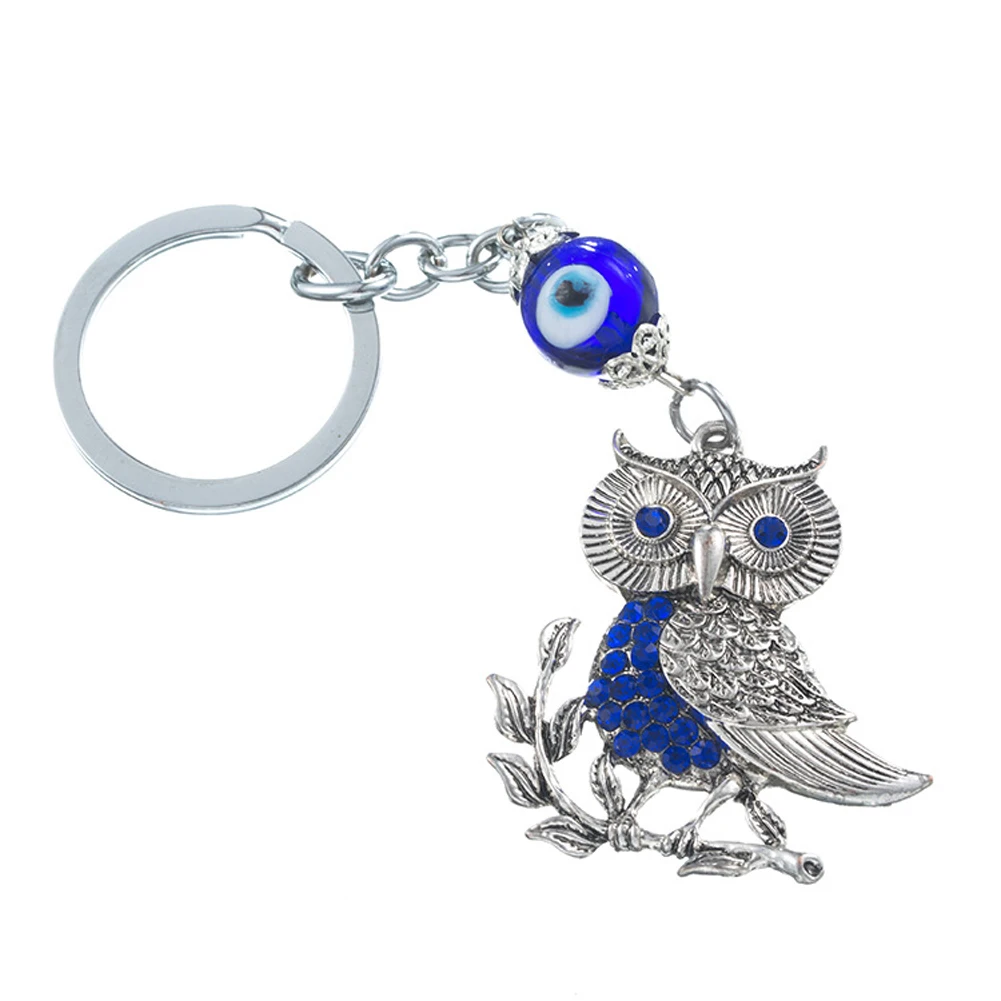 Owl-Glazed-Blue-Eyes-Keychain-Metal-Pendant-Evil-Devil-s-Eye-Car ...