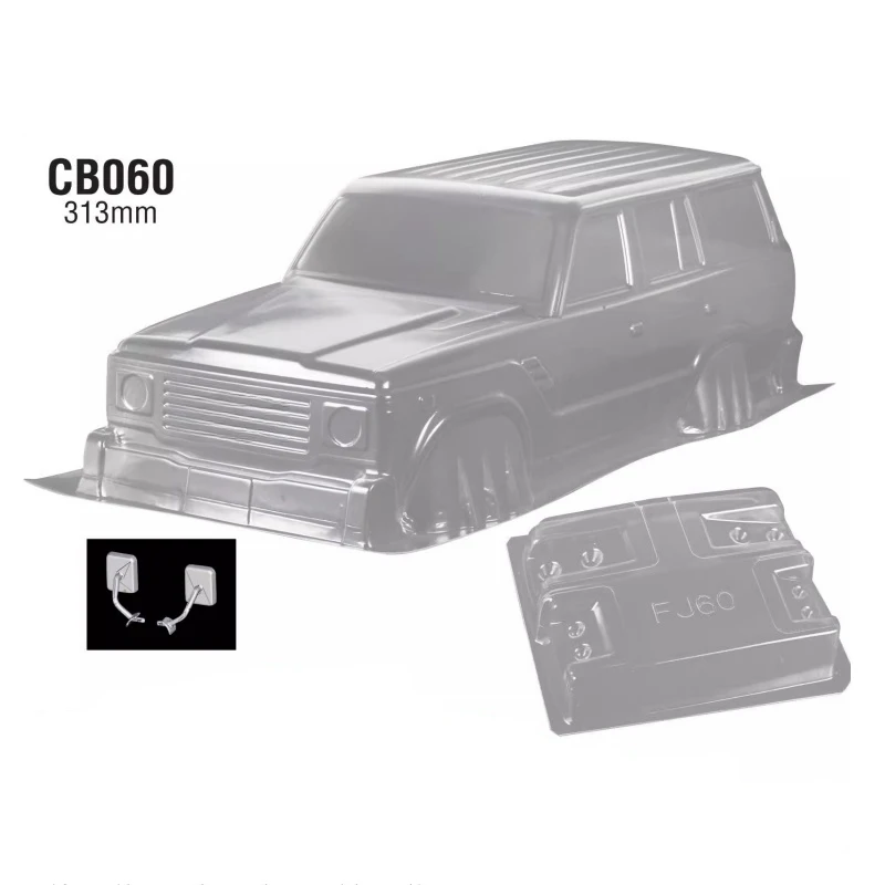 CB060-Scale-1-10-Crawler-body-Land-cruiser-FJ60-1-10-Clear-lexan-body ...