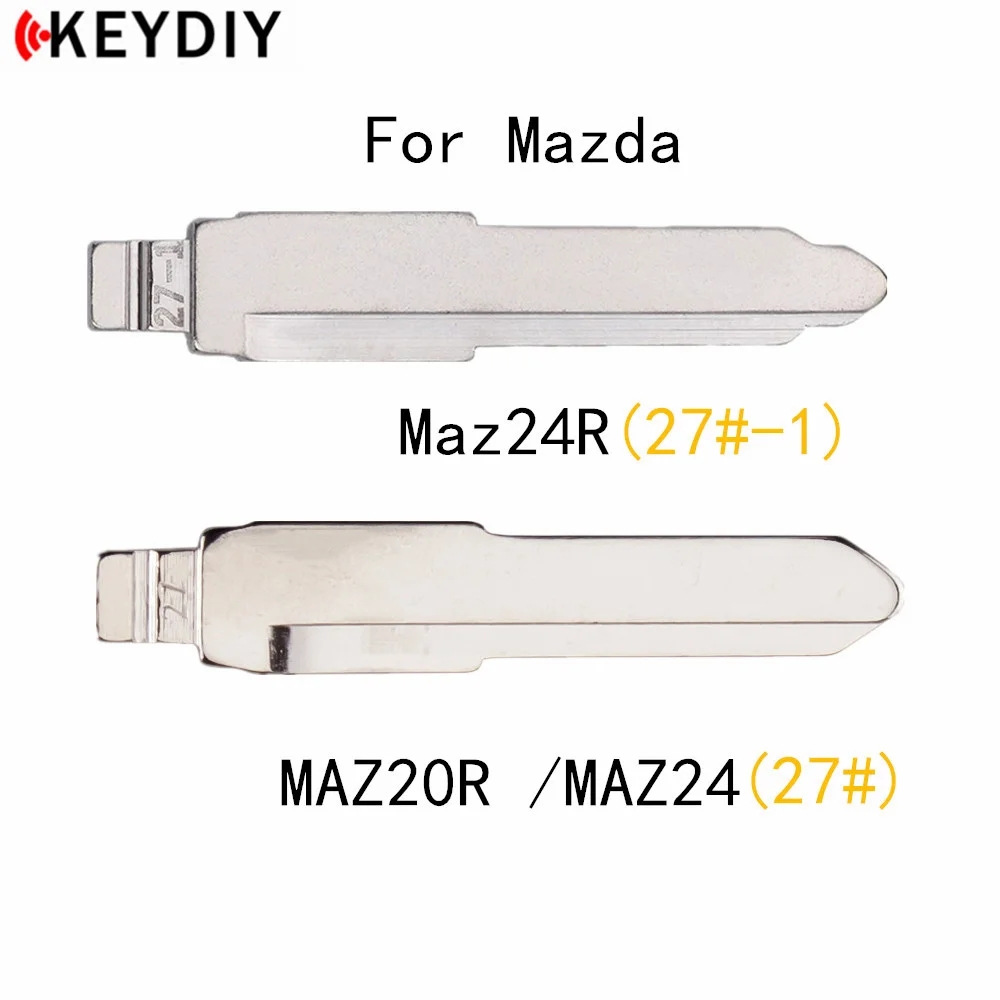 KEYDIY 10/50/100pcs/lot 27# Y-27-1 Metal Blank Uncut Flip KD/VVDI/JMD ...