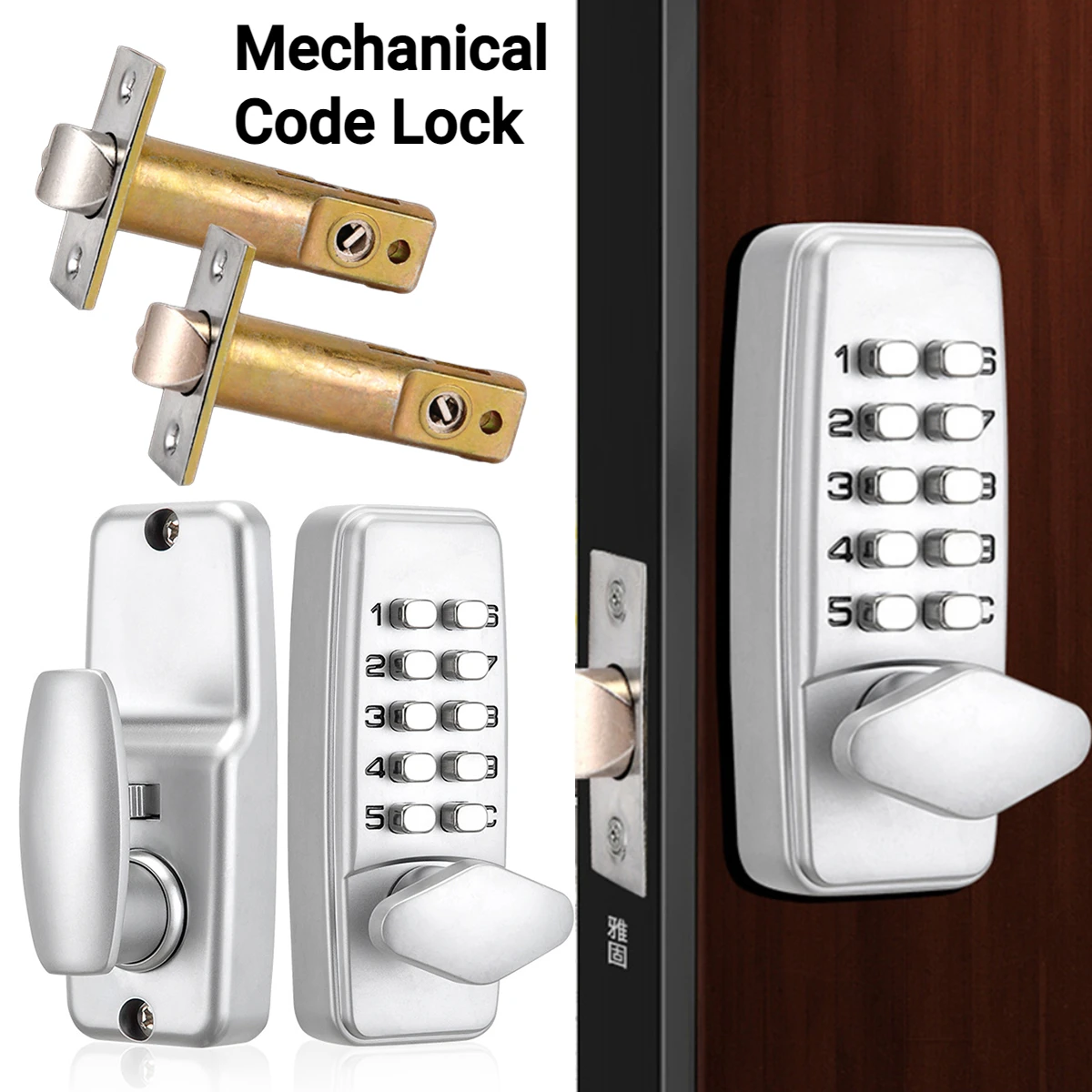 Keyless-Mec-nica-Digital-Door-Lock-prova-d-gua-C-digo-Lock-Antiferrugem ...