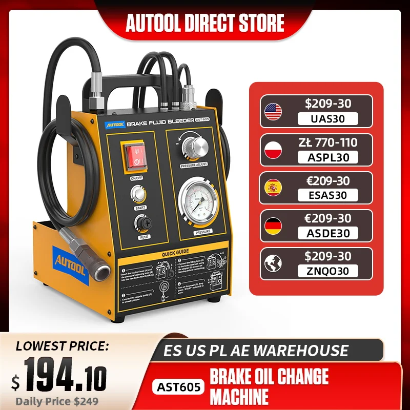 AUTOOL Brake Oil Changer Exchanger Oil Pump Brake Oil Exchanger Car ...