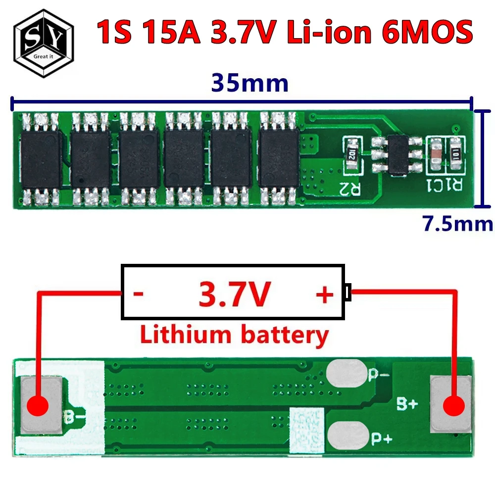 1S-15A-3-7V-Li-ion-6MOS-BMS-PCM-Battery-Protection-Board-PCM-for-18650 ...