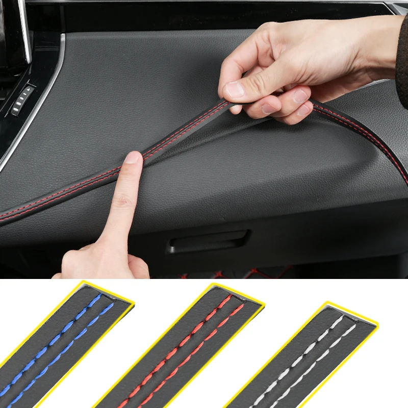 Luxury-Car-Mouldings-Trim-Pu-Leather-Braid-Dashboard-Decorative-Line ...