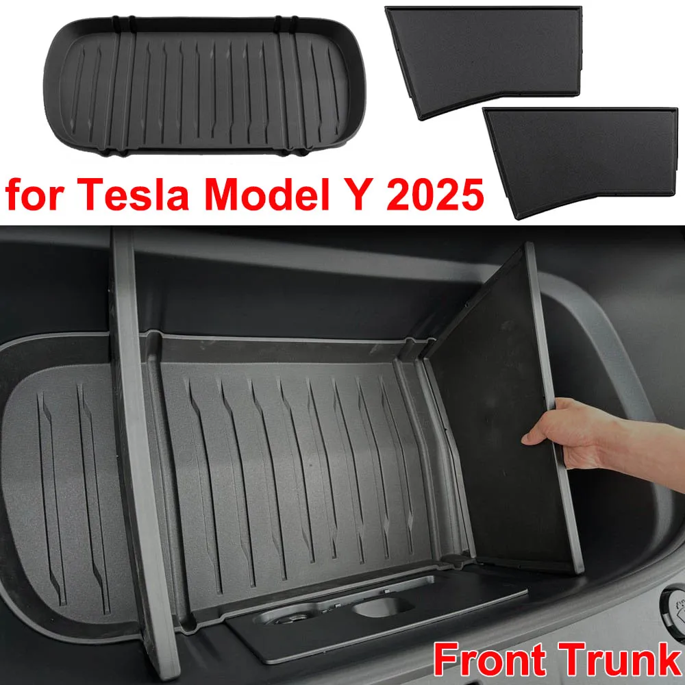 for Tesla Model Y Juniper 2025 Front Trunk Mat Partition Board TPE ...