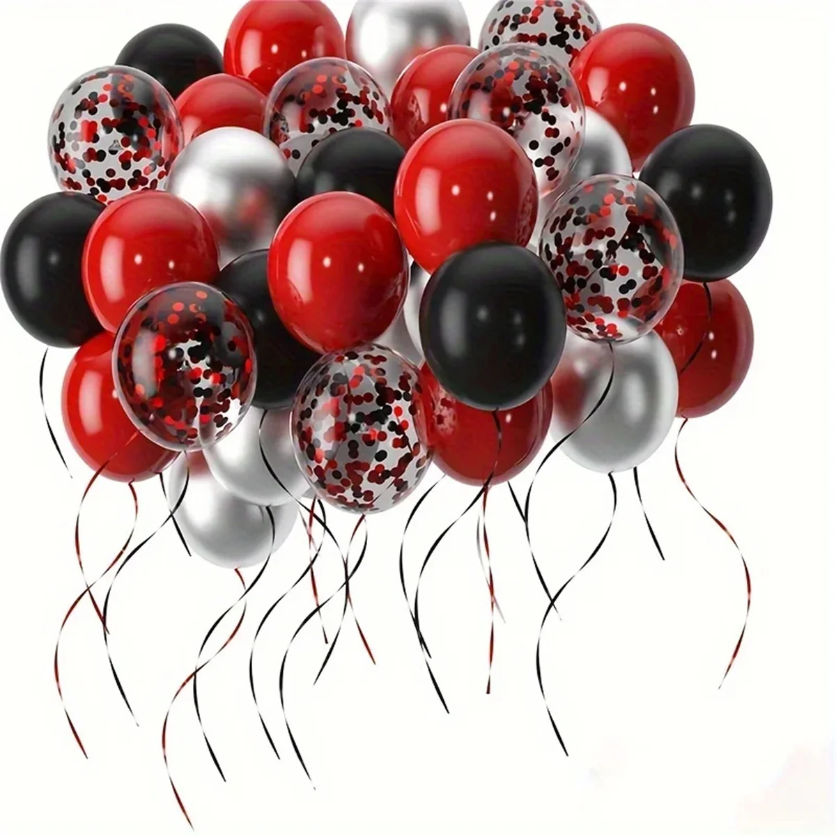 32pcs-Balloon-Set-with-Red-and-Black-Balloons-Colorful-Confetti ...