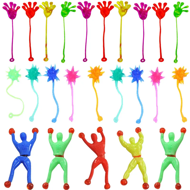 36PCS-Sticky-Hands-Meteor-Hammer-Sticky-Wall-Climbing-Toys-Set-Party-Favors-Kid-Birthday-Pinata ...