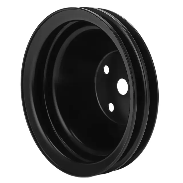 396 Chevy Black Aluminum Long Water Pump Crankshaft Alternator Pulley ...