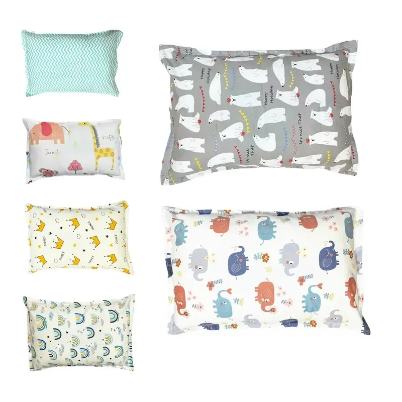 35*50CM 100% Cotton Baby Pillowcase kids pillow case Animal infant ...