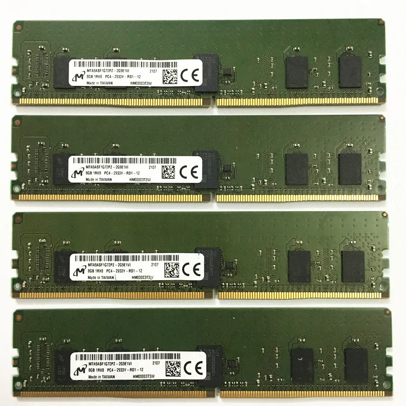 Micron DDR4 RECC Server Memory DDR4 8GB 1Rx8 PC4-2933Y-RD1-12 ...