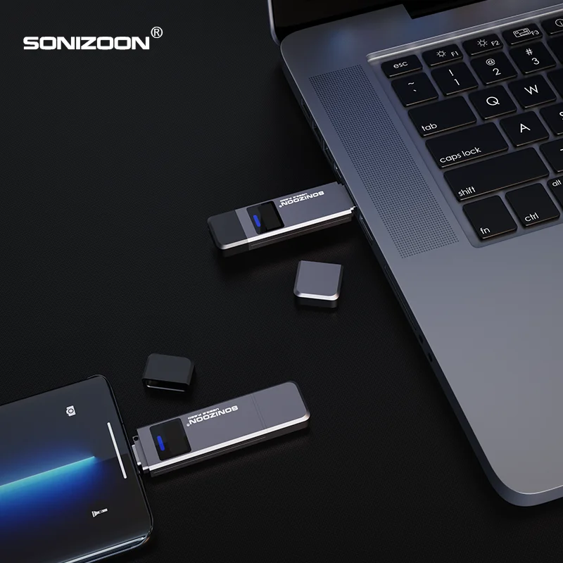 Sonizoon Fingerprint Encryption Portable Ssd512/256gbwrite Protection ...