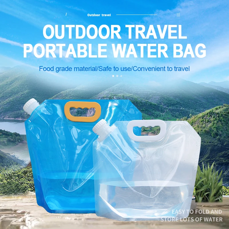 2.5/5/10L Foldable Portable Drinking Water Bag Outdoor Camping Hiking ...