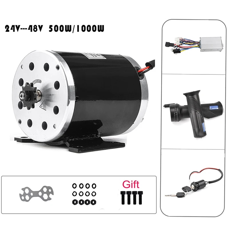 500W-1000W-24V-36V-48v-DC-Brushed-Motor-Kit-Controller-E-bike ...