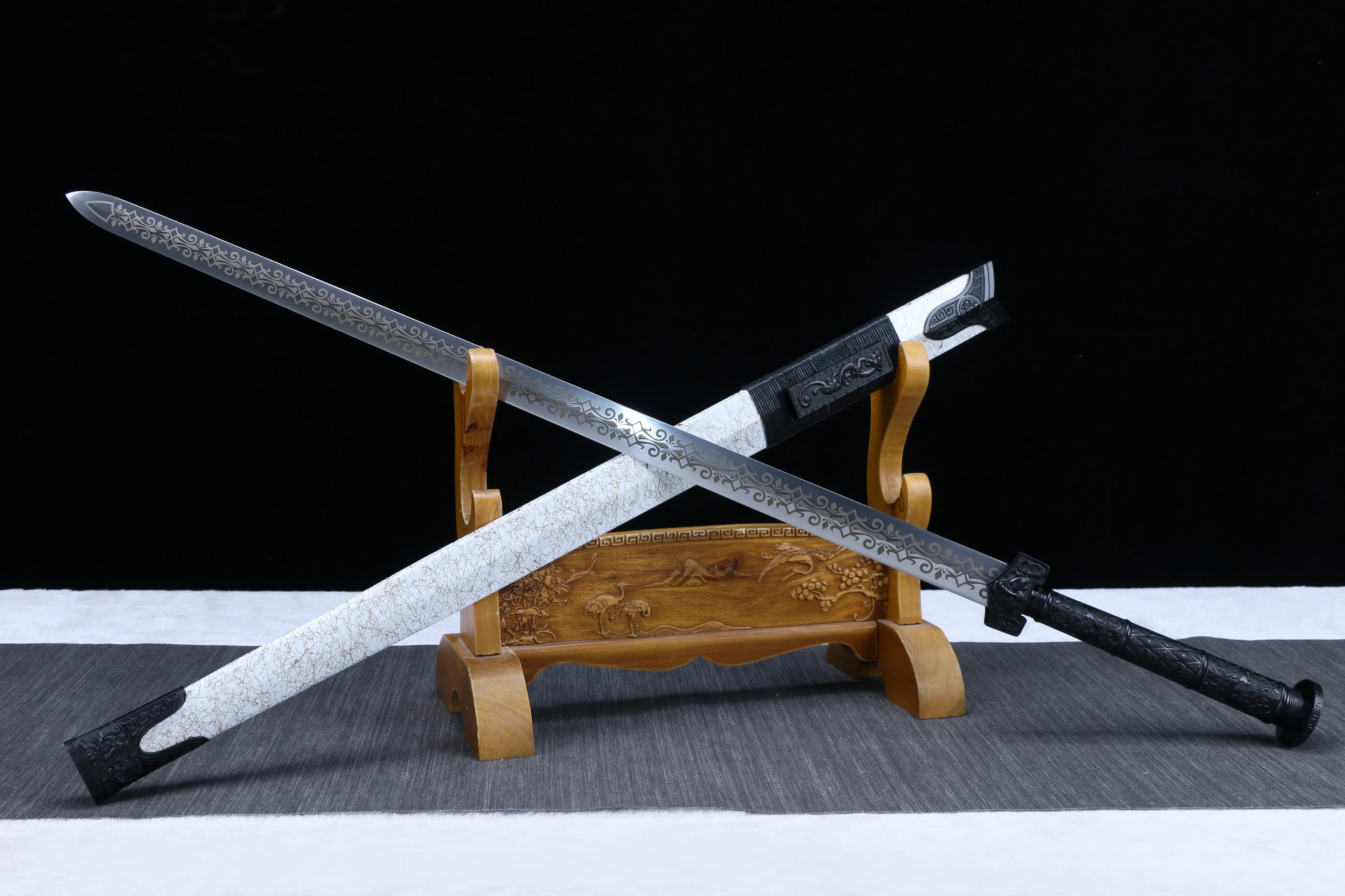 106cm-medieval-dragon-sword-true-steel-sword-Kung-fu-martial-arts ...