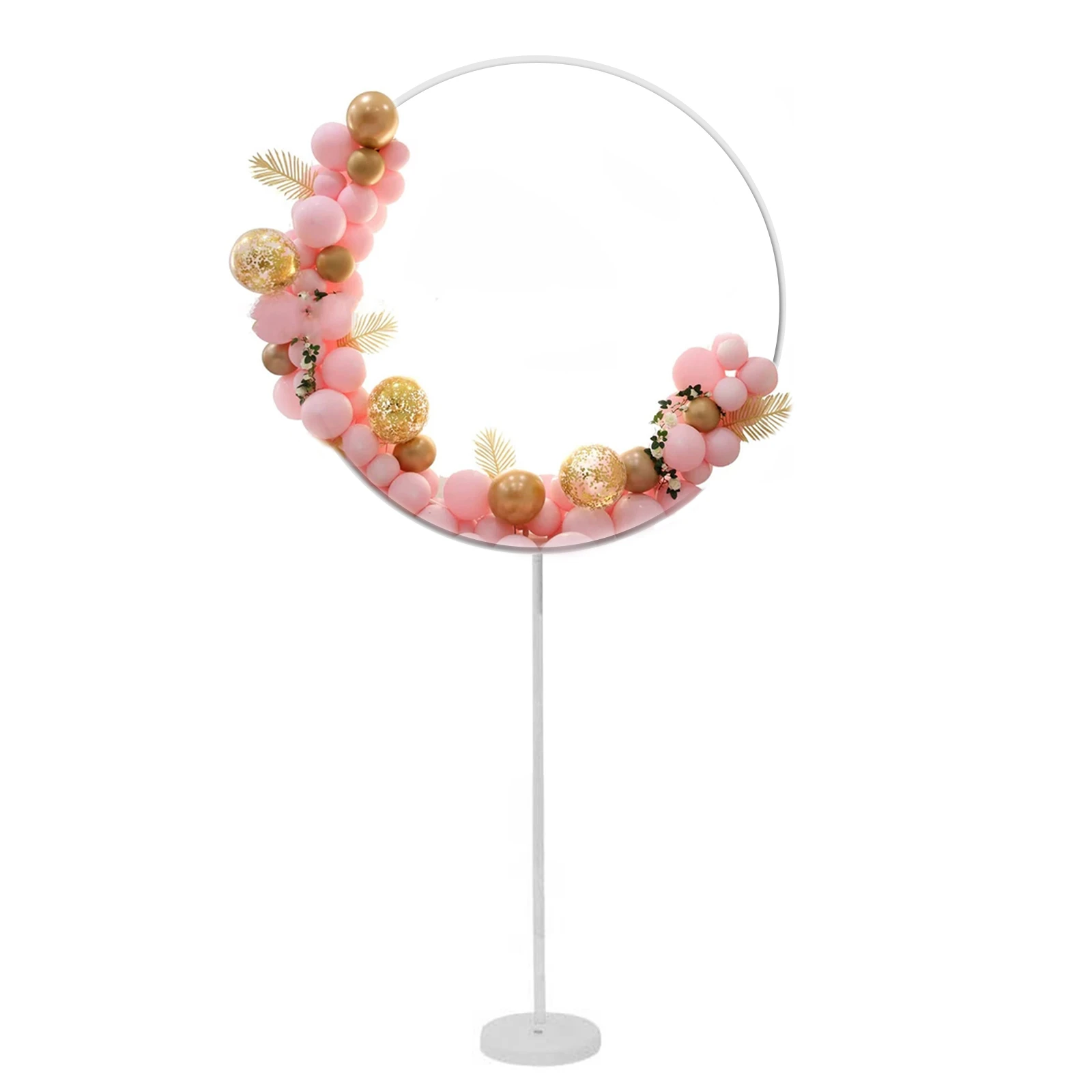 Mini Circle Balloon Arch With Stand Plastic Frame Holder Ring Ballon ...