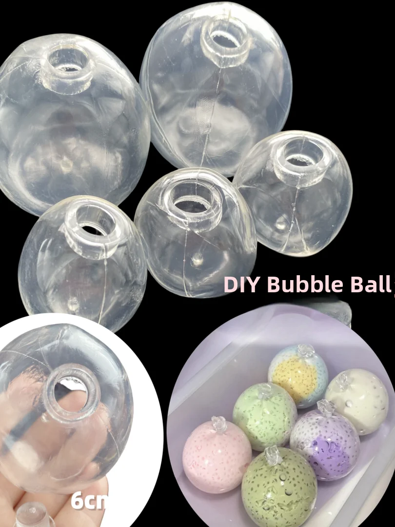 DIY Str Relief Squeezable Ball Skin 4cm 6cm Handmade Toy TPR Emp Ball ...