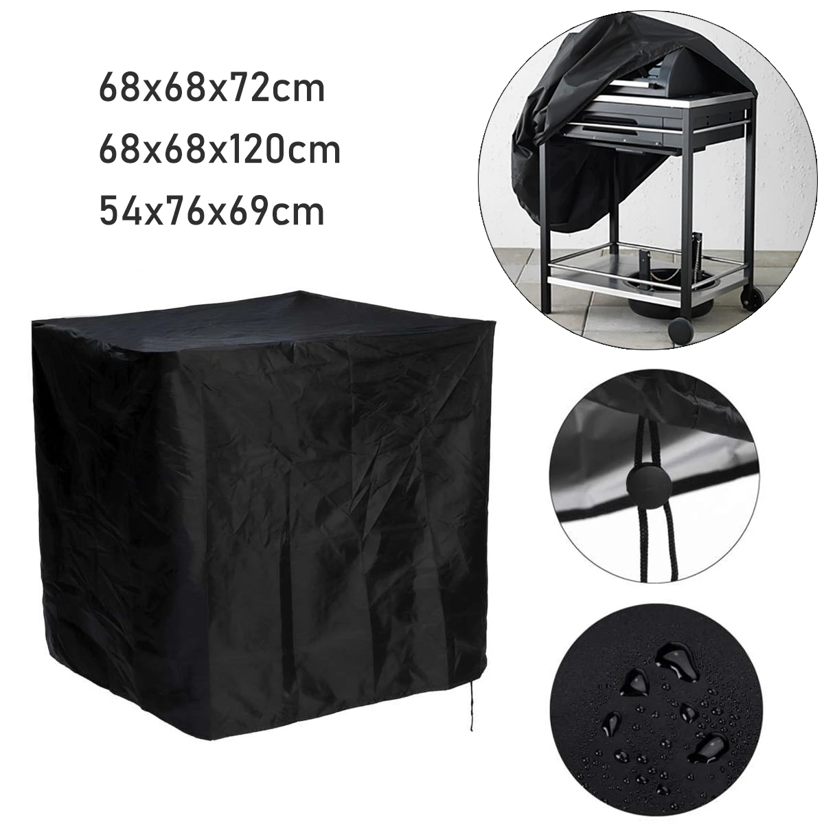 Waterproof BBQ Grill Cover Barbeque Cover Anti Dust Rain UV For Gas ...