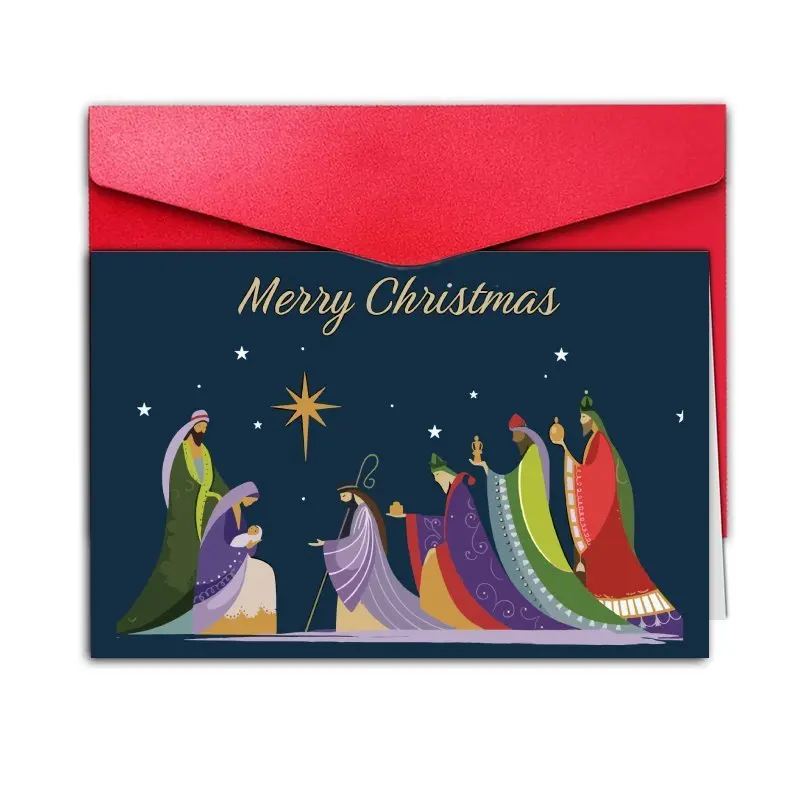 1pc, Three Kings Day Greeting Card, religious Christmas card, Feliz día ...