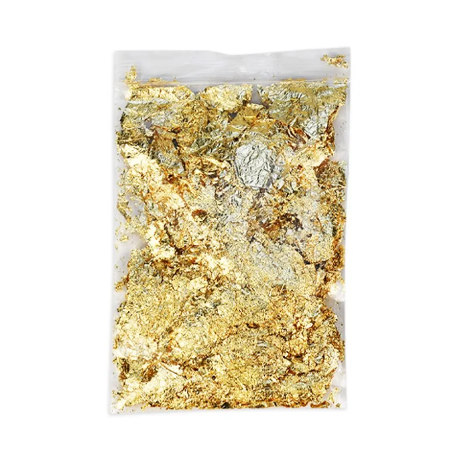 Gold-Foil-Flakes-3-Gram-Imitation-Gold-Foil-Flakes-Metallic-Leaf-for ...