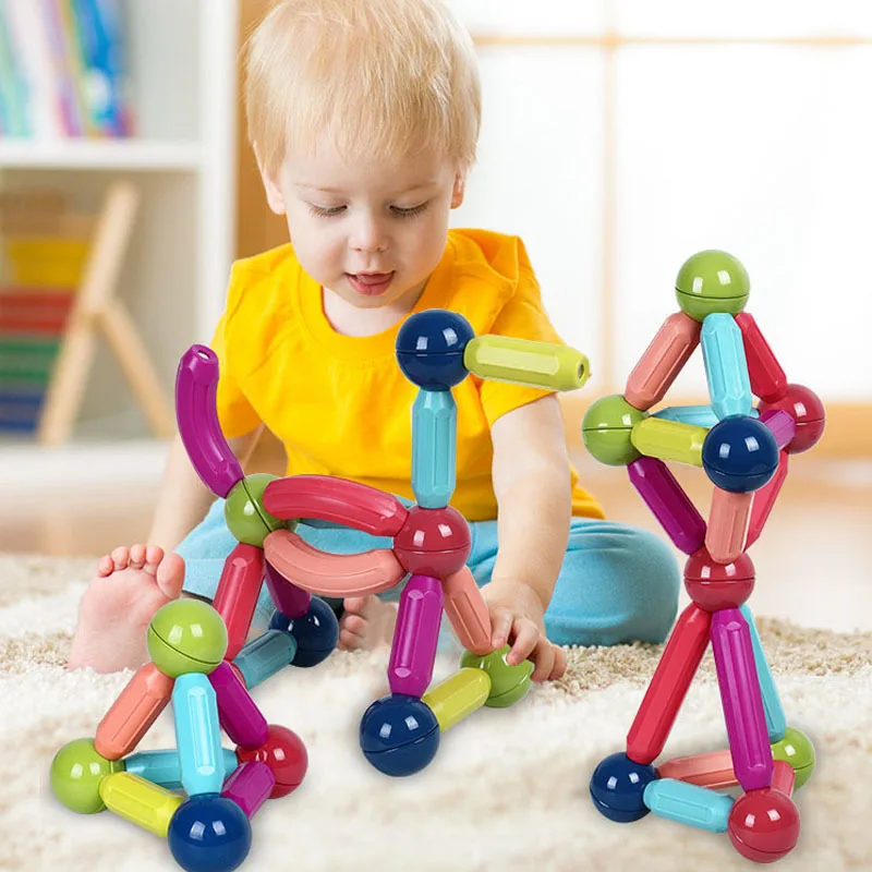 kids toys Neodymium Magic Magnet Magnetic Sticks Blocks Building ...