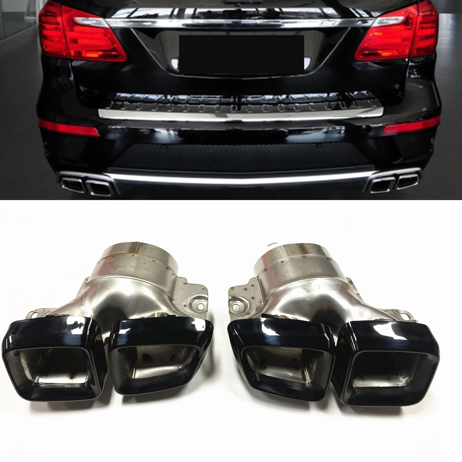 Exhaust-Muffler-Tip-Pipe-For-Mercedes-Benz-ML-W166-X166-GL-2012-2016 ...