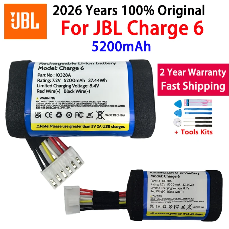 Fast Shipping 2026 Years 100% Original Speaker Battery For JBL Charge 6 ...