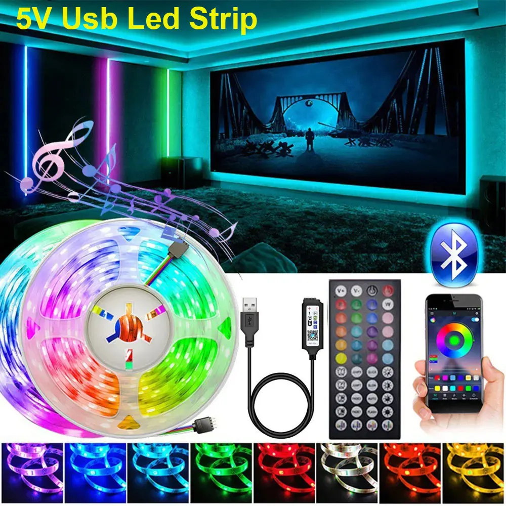 Smart-RGB-LED-Light-Strip-RGB-Ice-Tape-String-Lamp-Ribbon-Chain-USB-15 ...