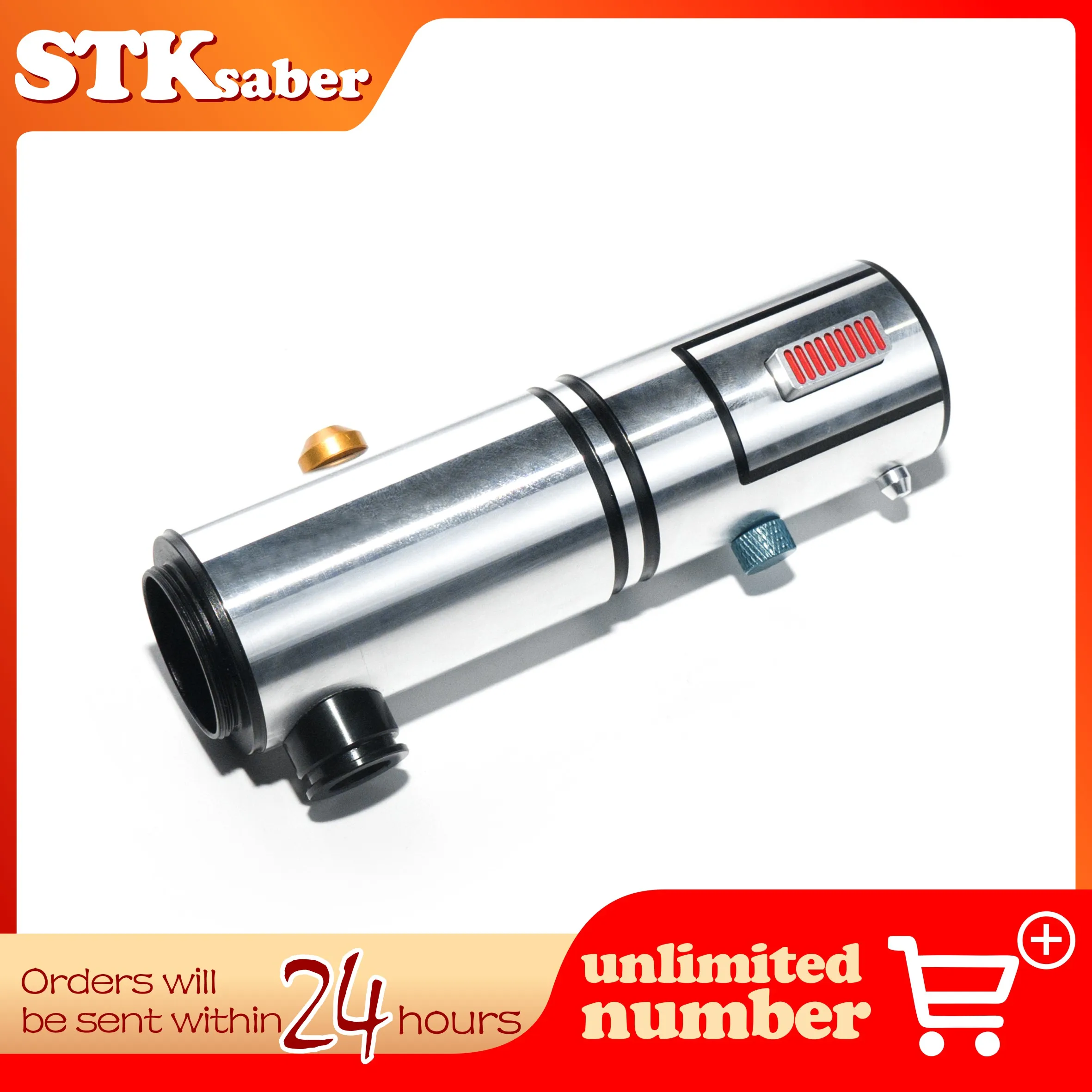 Metal-Hilt-Black-grip-fitting-Pommel-Force-FX-Heavy-Dueling-Light-Saber ...