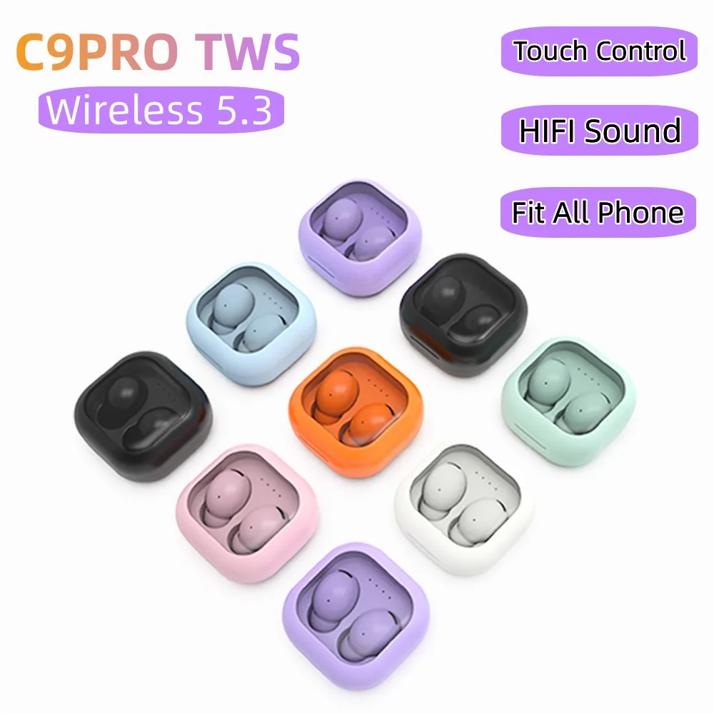 NEW-C9pro-TWS-Wireless-bluetooth-Headset-5-2-Earphone-Bluetooth-Headphones-Sport-Stereo-Fone ...