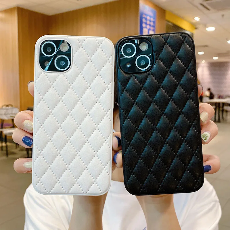 SoCouple 3D Luxury Diamond Lattice โทรศัพท์สำหรับ iPhone 13 12 14 11 ...