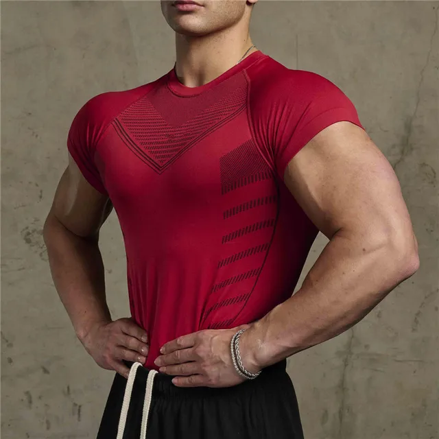 Compression Tight Men's Gym T Shirt - Men's Fitness Apparel, Men's ...