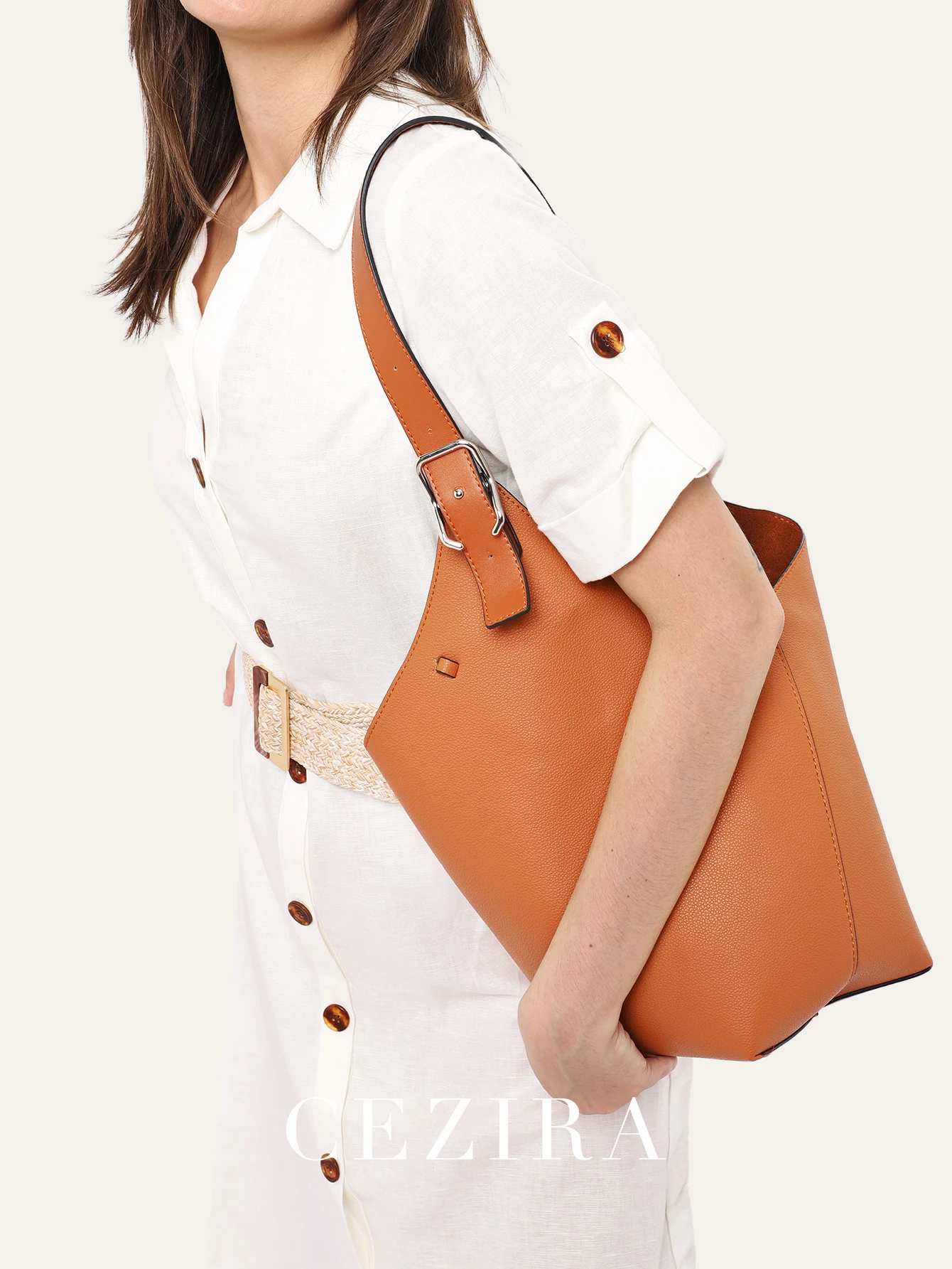 CEZIRA-Women-Brand-PU-Leather-Shoulder-Bags-Fashion-Casual-Large ...