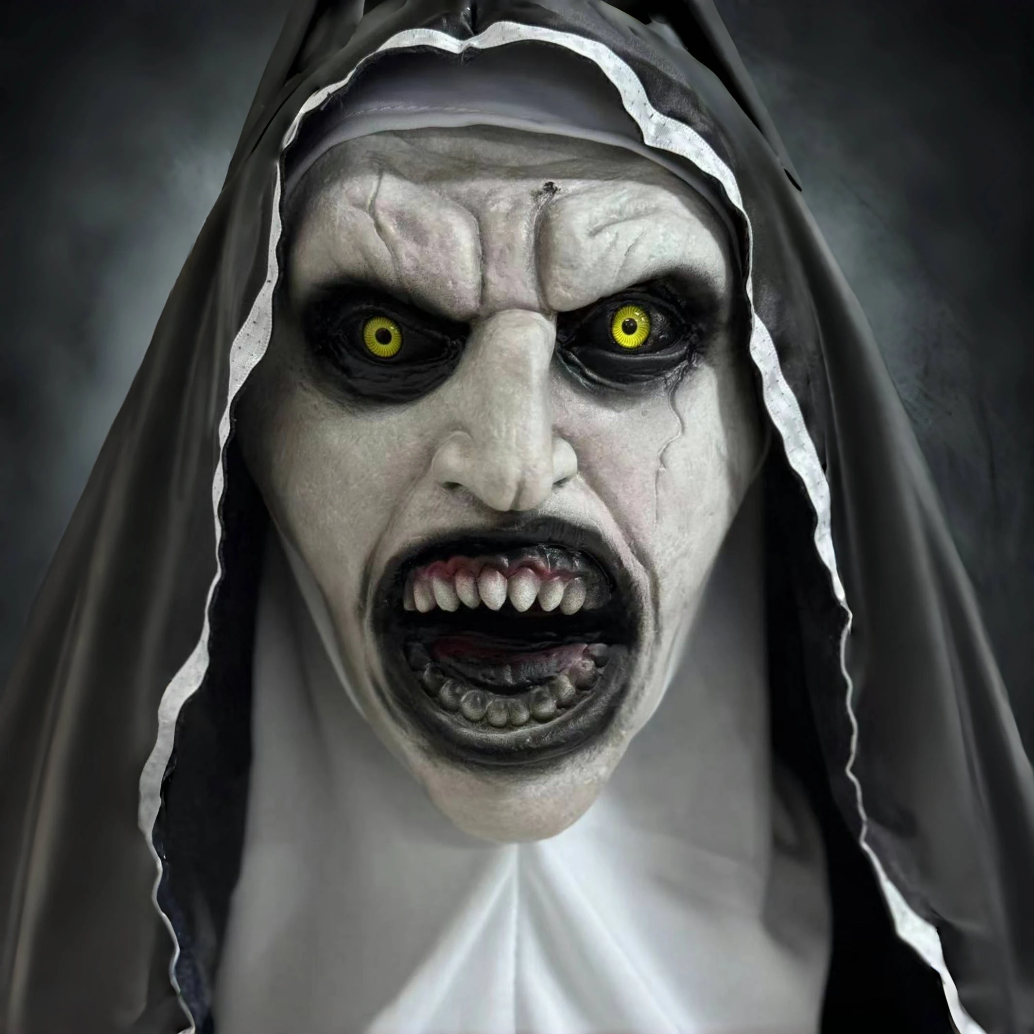 Nun-Latex-Masks-with-Turban-Valak-for-Women-Halloween-Evil-Daemon ...