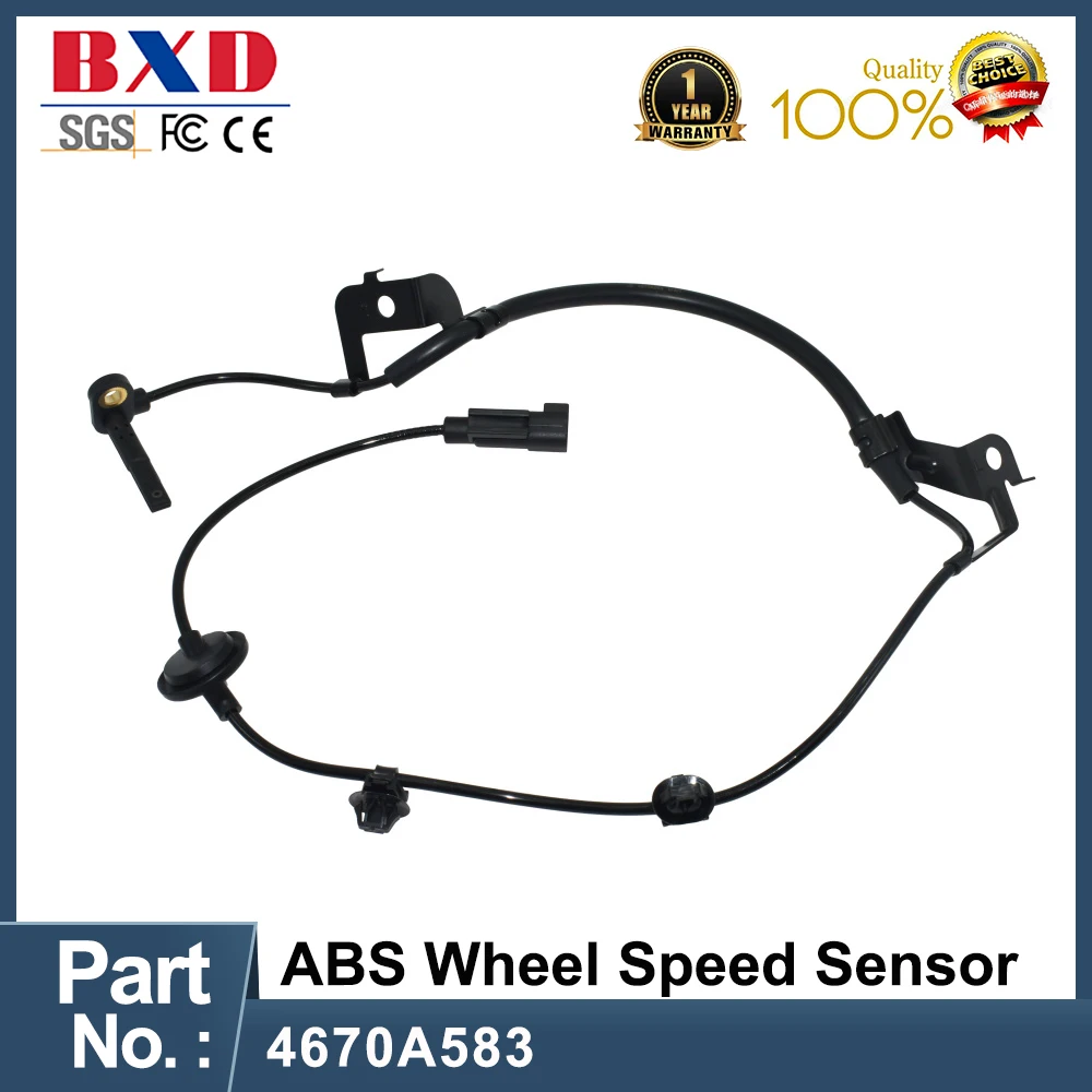 4670a583 Rear Left Abs Wheel Speed Sensor Fits For Mitsubishi Lancer 2 ...