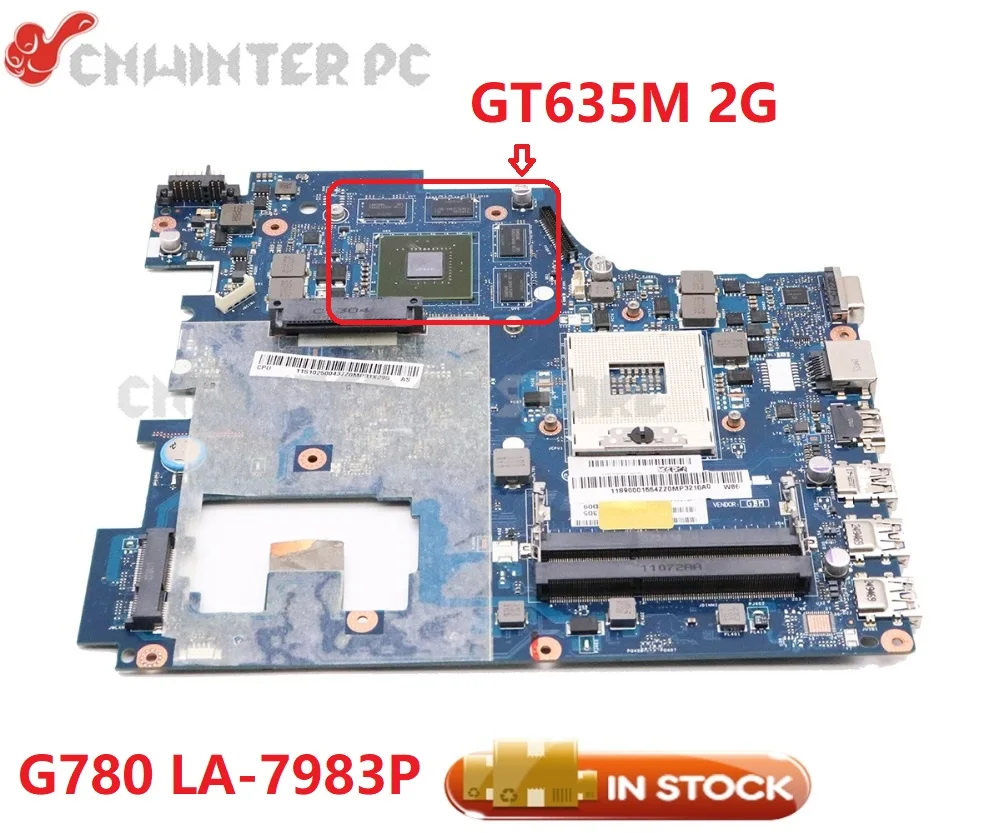 NOKOTION-11S102500-LA-7983P-For-Lenovo-ideapad-G780-Laptop-Motherboard ...